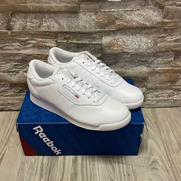 Reebok | Shoes | Reebok Classic Princess White Leather Sneakers Size 1 ...